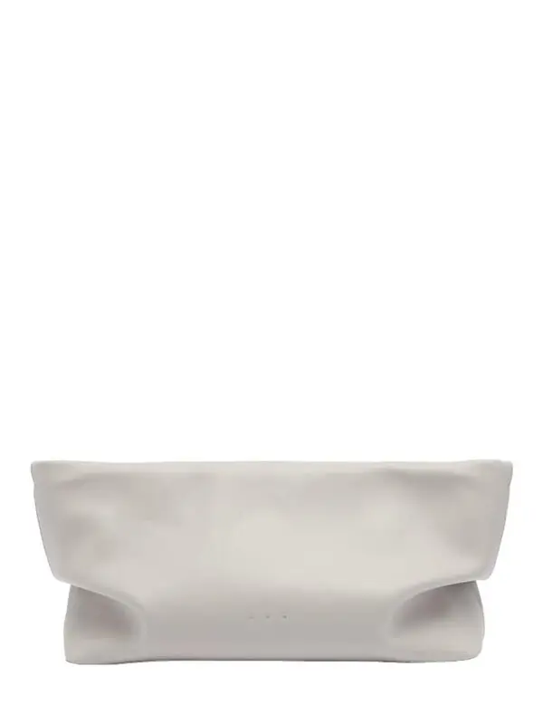 AESTHER EKME Nina Mini Leather Clutch - Grey