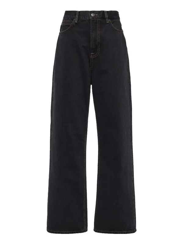 Wardrobe.NYC High-rise Straight Jeans In Indigo - Blue