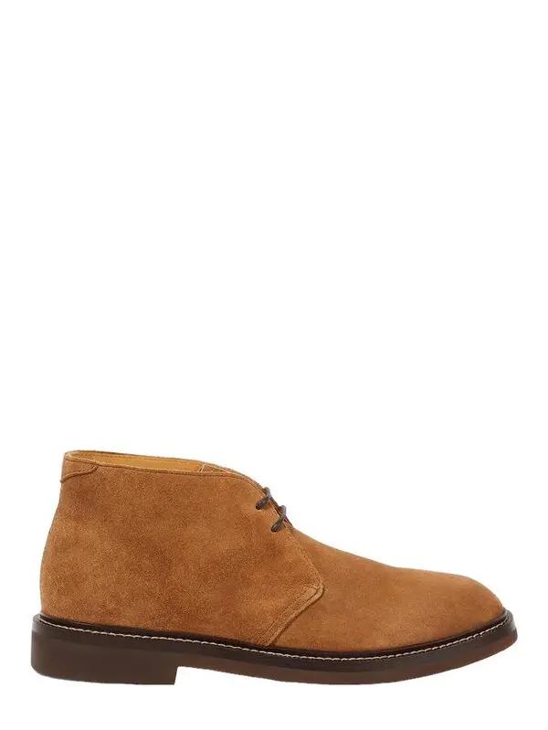 Brunello Cucinelli Suede Ankle Boots - Brown