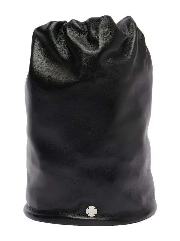 THE ROW Astra Leather Pouch - Black