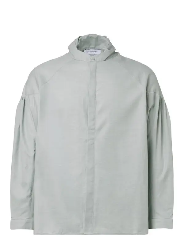 KIKO KOSTADINOV Evers Cotton And Cashmere Shirt - Green
