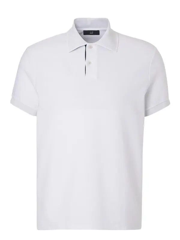 Dunhill Cotton Piqué Polo Shirt - White