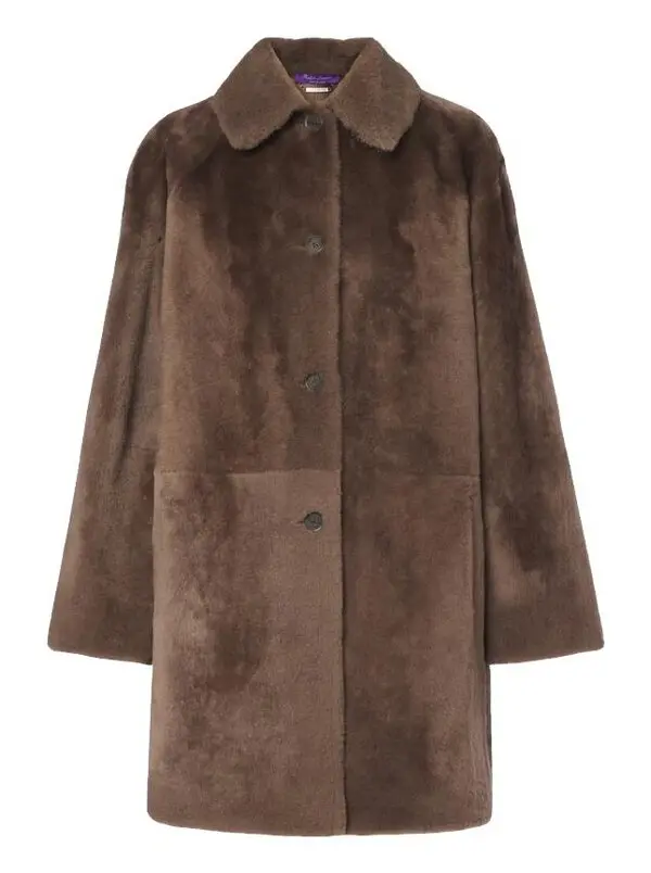 Ralph Lauren Shearling Coat - Brown
