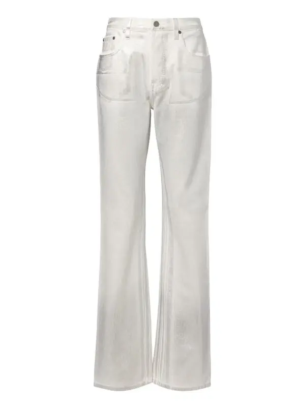 Gucci Coated Straight Leg Jeans - White