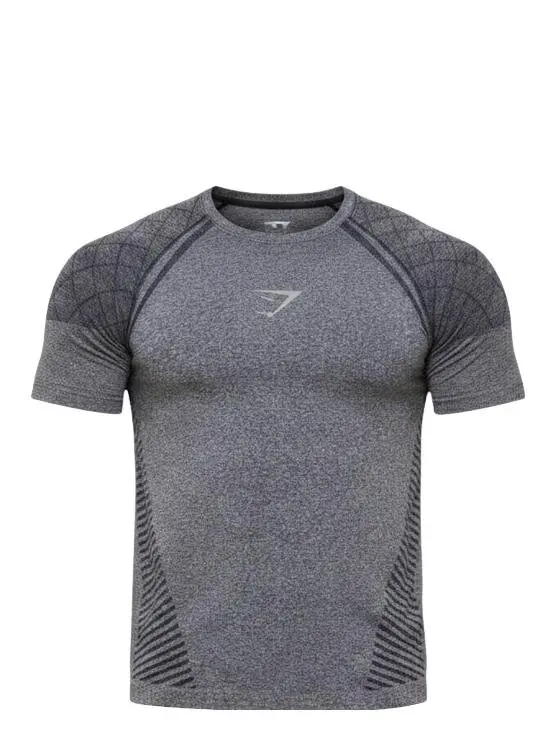 GYMSHARK Devant Seamless Slim Fit T-shirt - Heavy Blue