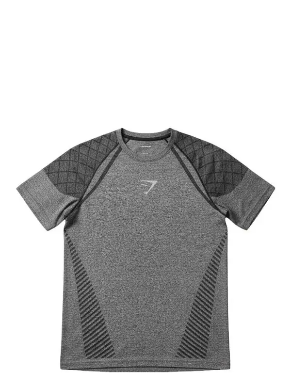 GYMSHARK Devant Seamless Slim Fit T-shirt - Black