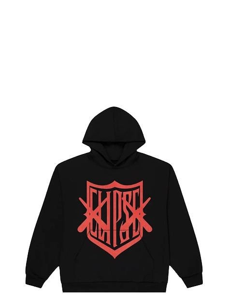 KAWS X Clipse Shield Hoodie - Black/red