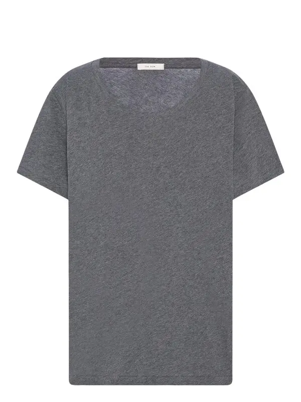 THE ROW Dera Cotton Jersey T-shirt - Charcoal Melange