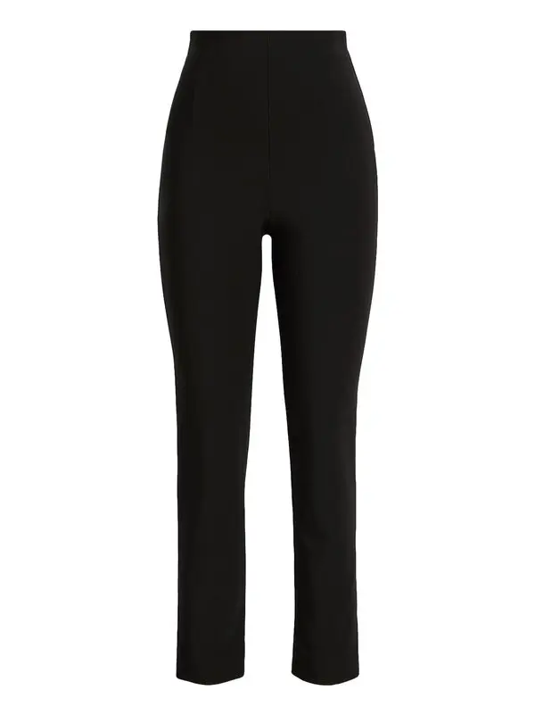 Scanlan Theodore Italian High Waist Slim Trouser - Black