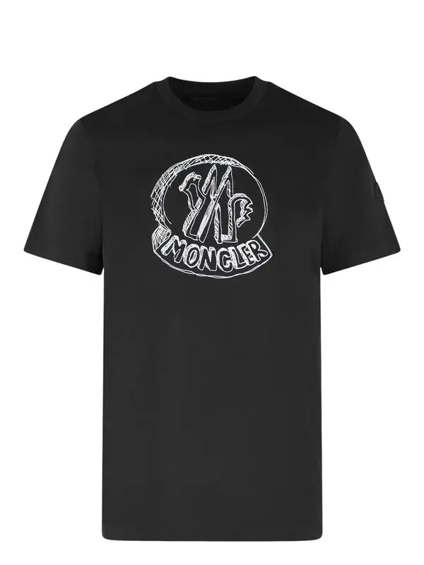 Moncler T-shirt Ss - Black