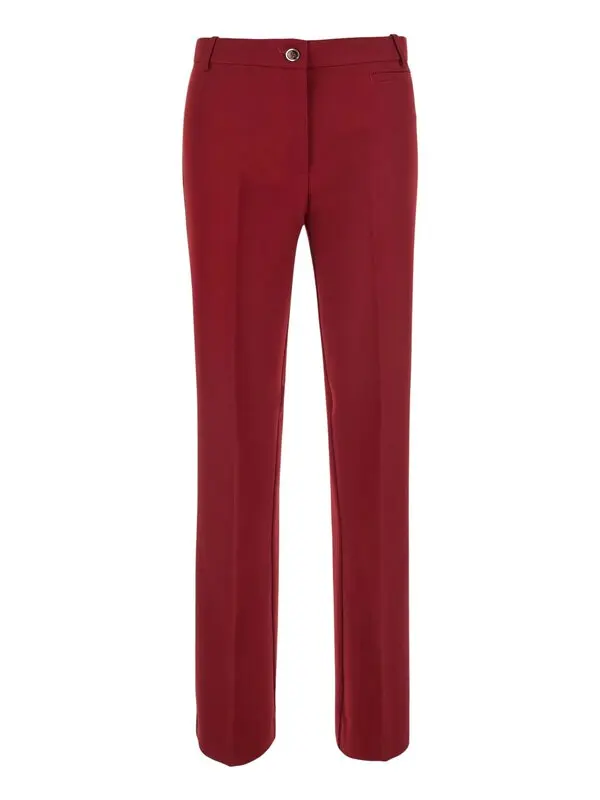 Pinko Crepe Polyester Tailored Pants - Red