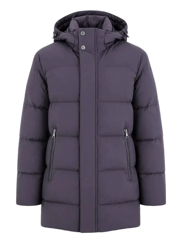 Paul & Shark Down Jacket With Hood - Blue