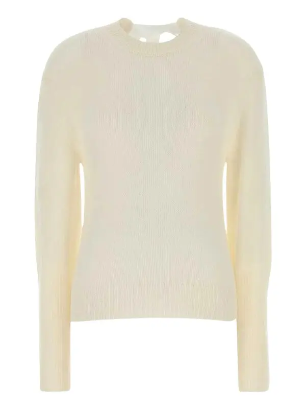 LANVIN Gros-grain Knot Detail Jumper - Gray