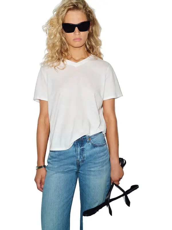 REFORMATION Lexi T-shirt - Ivory