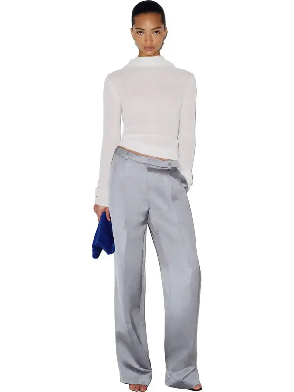 REFORMATION Frances Low Rise Relaxed Pant - Blue