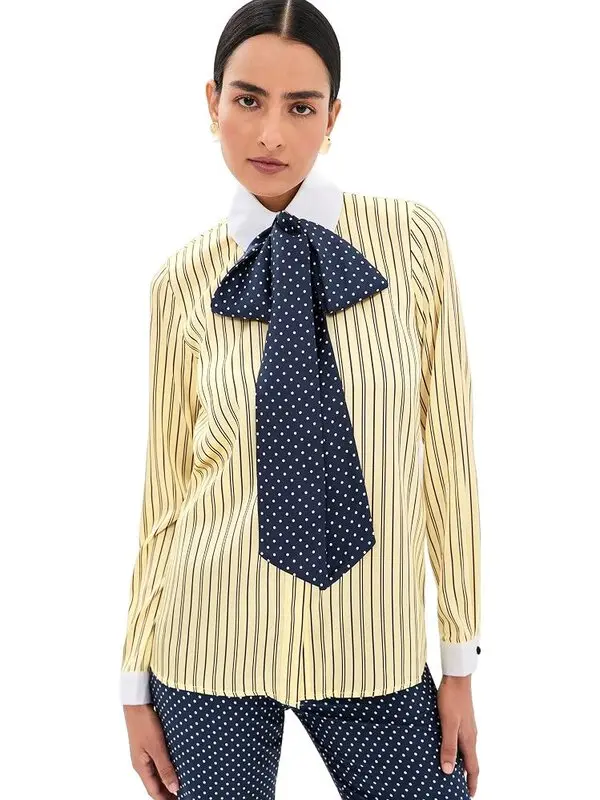 Françoise Nokia Button Down Shirt - Eggshell