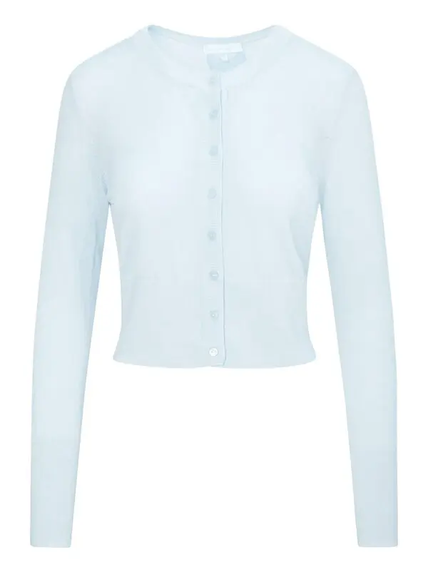 LoveShackFancy Pastel Cashmere Cardigan - Blue