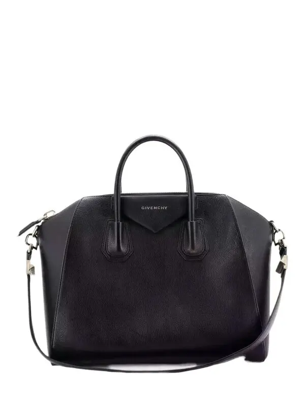 Givenchy Antigona Bag Leather Medium Satchel - Black