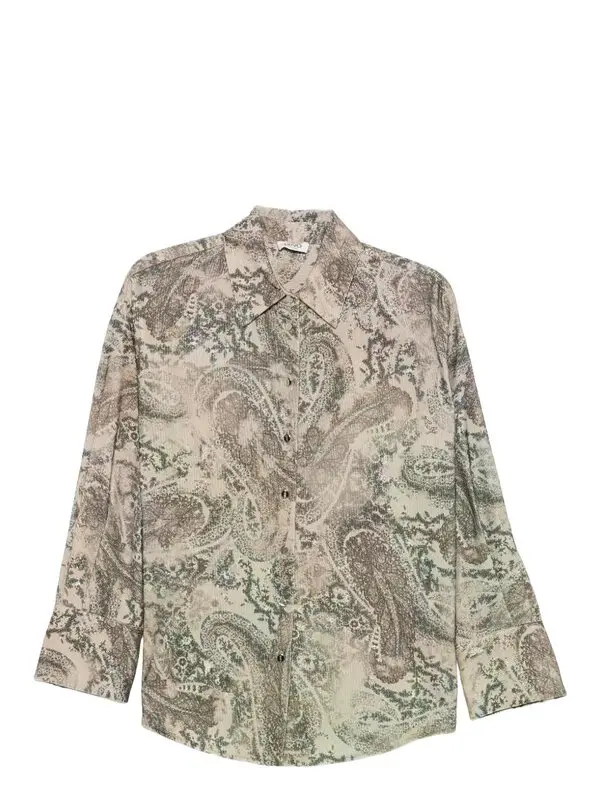 Liu Jo Paisley Print Long Sleeve Shirt - Neutrals
