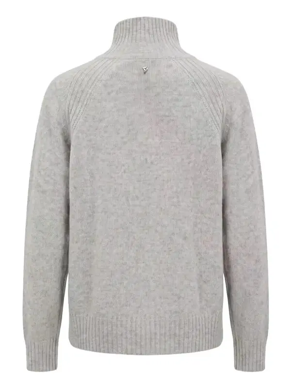 DONDUP Wool Sweater With High Neck And Raglan Sleeves - Grey