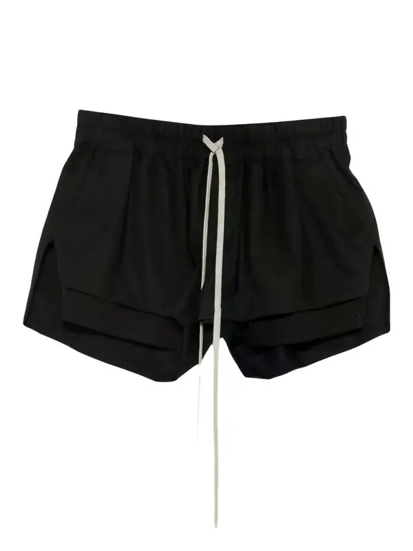 Rick Owens Drawstring Wool Shorts - Black