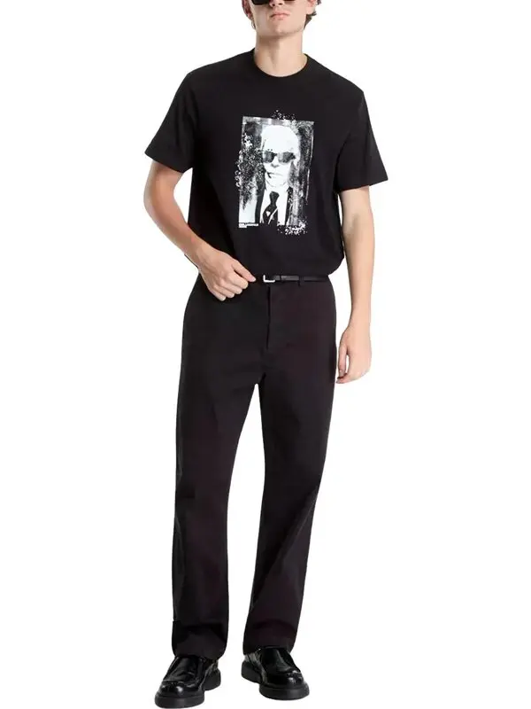 Karl Lagerfeld Graphic-print T-shirt - Black