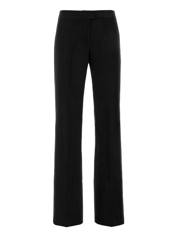 Andamane Gladys Pinstriped Trousers - Black