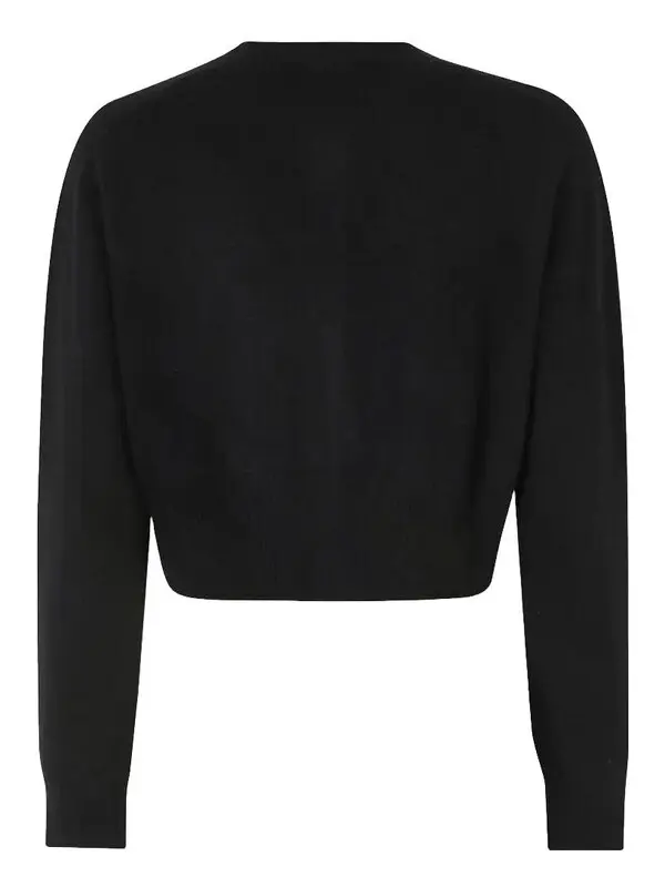 Elisabetta Franchi Cropped Button-fastening Cardigan - Black
