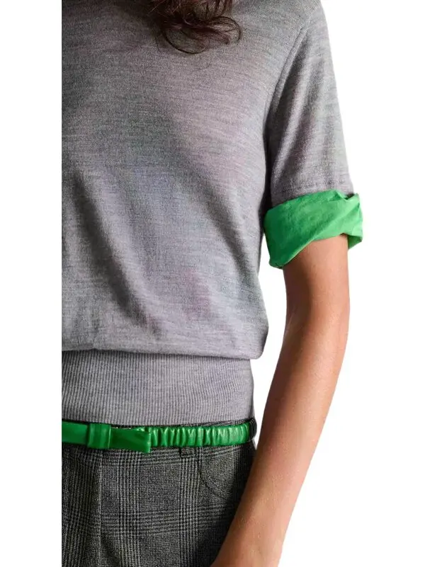 Dorothee Schumacher Layered-effect V-neck T-shirt - Grey