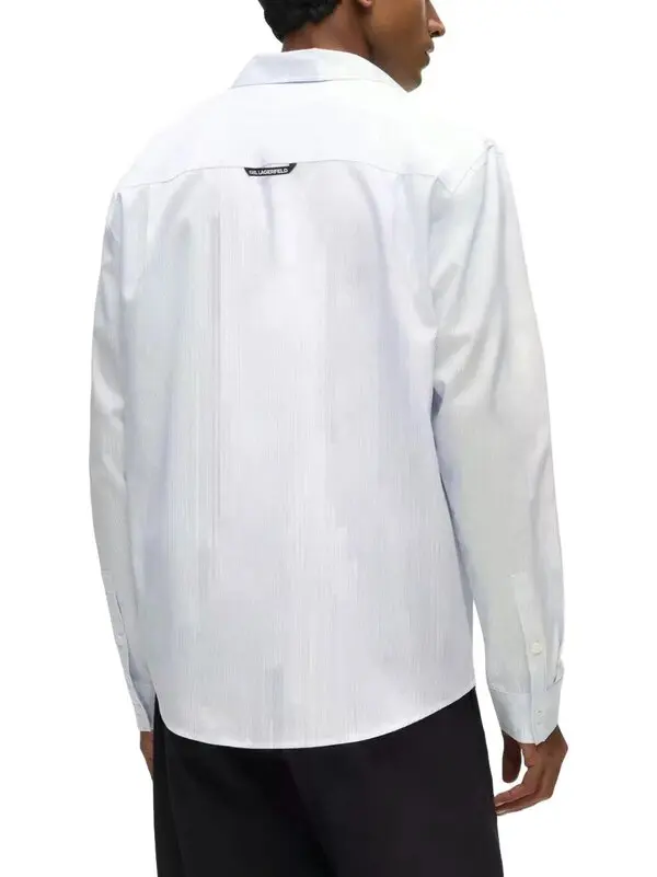Karl Lagerfeld Kameo Classic Cotton Shirt - Blue
