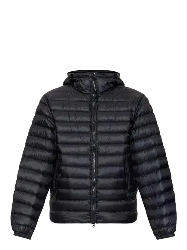 C.P. COMPANY Puffer Jacket With Hood - Blue