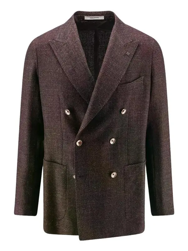 Tagliatore Double-breasted Peaked-lapel Blazer - Brown