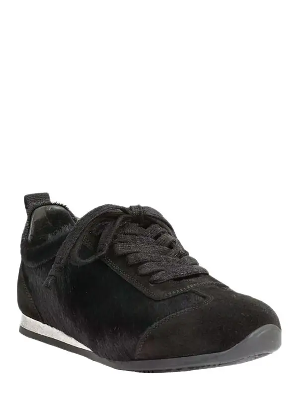 UMA WANG Calf-hair Suede Lace-up Sneakers - Black