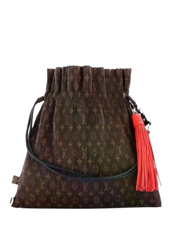 LOUIS VUITTON Explorer Pleated Monogram Canvas Shoulder Bag Mm - Brown