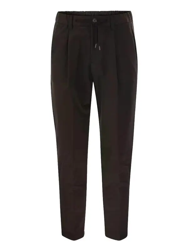 Herno Drawstring-waist Tapered Trousers - Brown