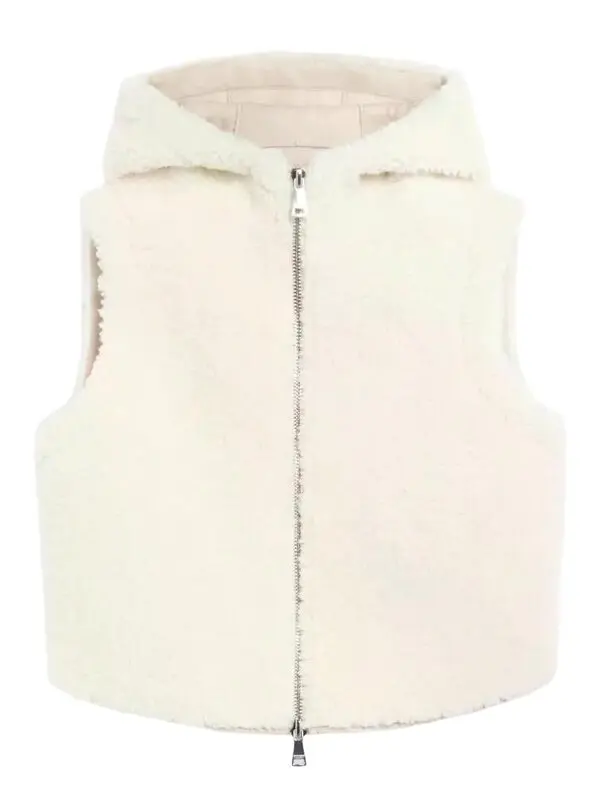 Ermanno Scervino Reversible Hooded Gilet - Neutrals