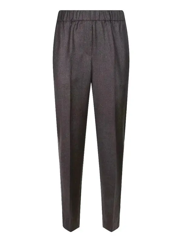 Peserico Punto Luce Detail Elasticated Waistband Trousers - Grey