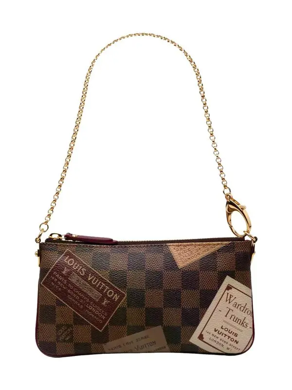 LOUIS VUITTON Damier Ebene Pochette Milla Mm Shoulder Bag - Brown