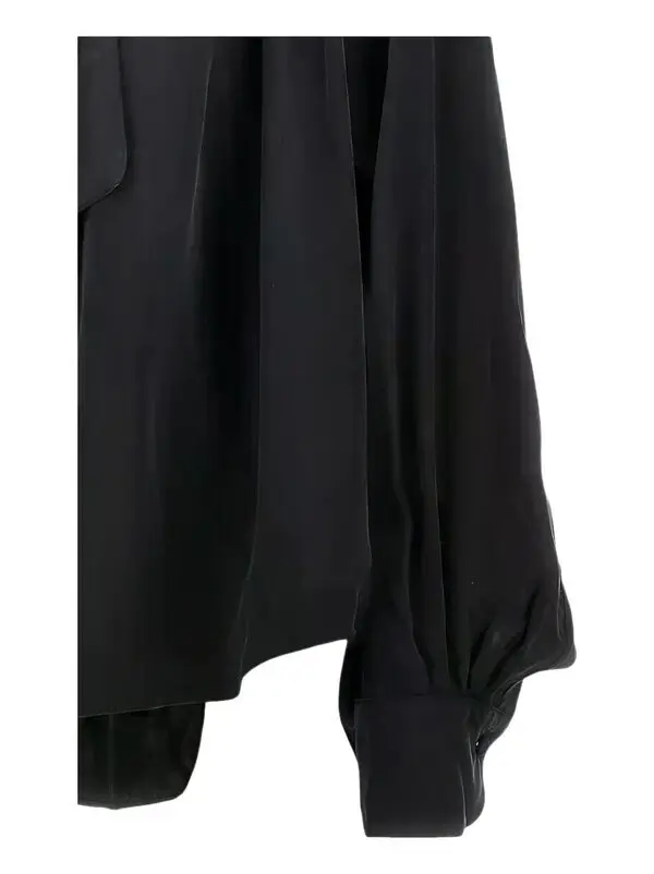 Andamane Mathilda Pleated Long Sleeve Blouse - Black