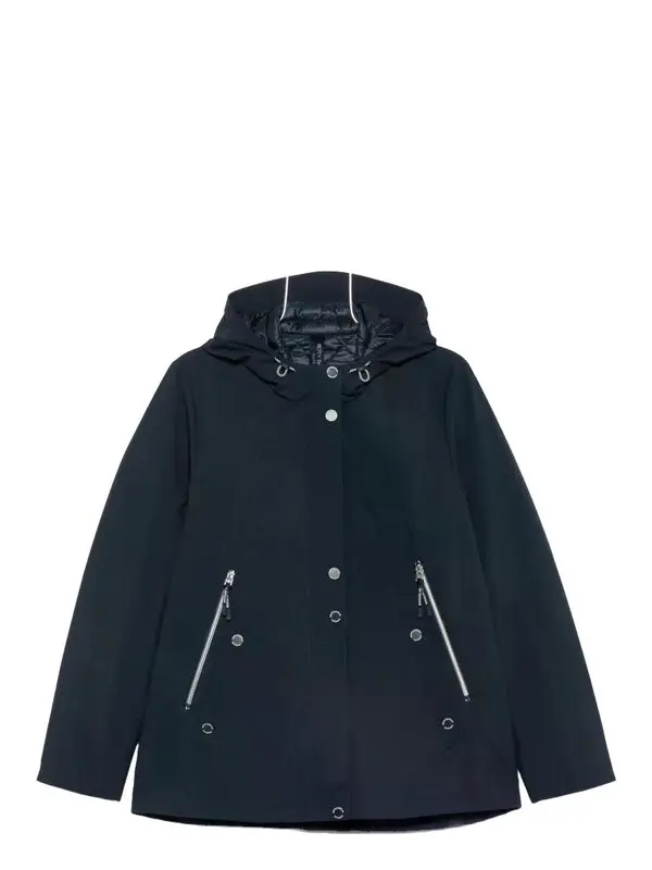 BETTY BARCLAY Hooded Zip-fastening Jacket - Blue