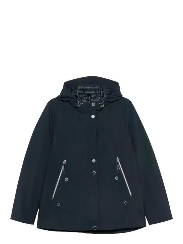 BETTY BARCLAY Hooded Zip-fastening Jacket - Blue