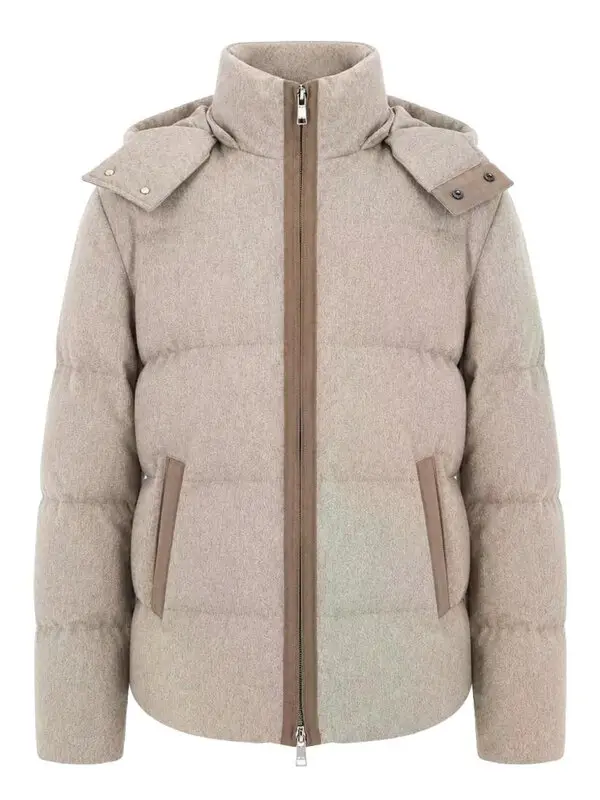 Paul & Shark Hooded Cashmere Jacket - Neutrals