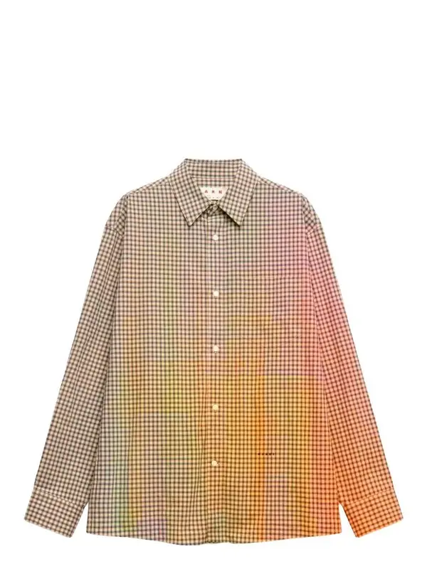 Marni Micro-checked Shirt - Neutrals