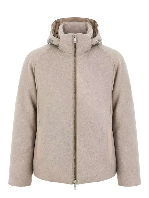 Paul & Shark Cashmere Hooded Jacket - Neutrals
