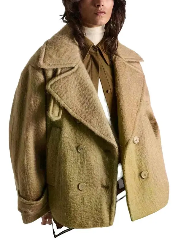 Dorothee Schumacher Double-breasted Textured Coat - Neutrals