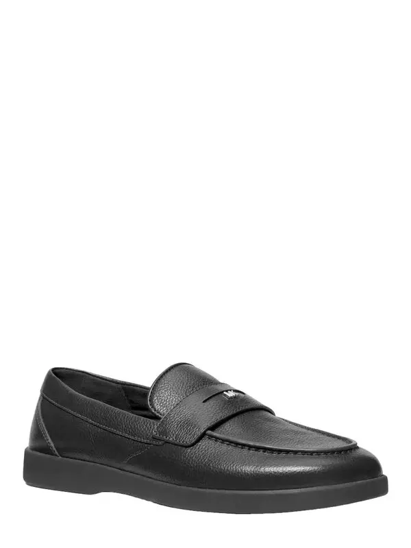 Michael Kors Wesley Logo Plaque Loafers - Black