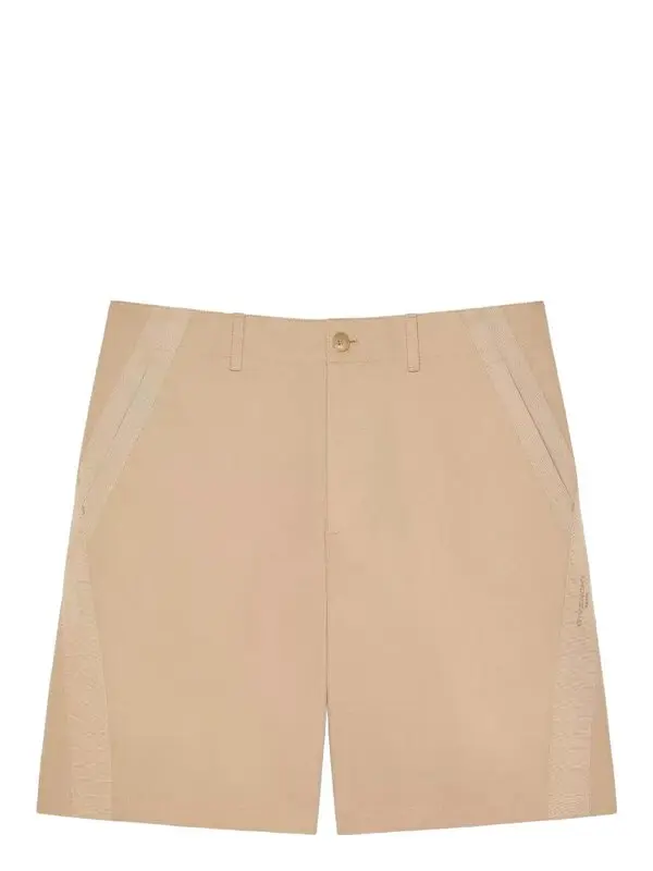 Givenchy Cotton Grosgrain Trim Shorts - Neutrals