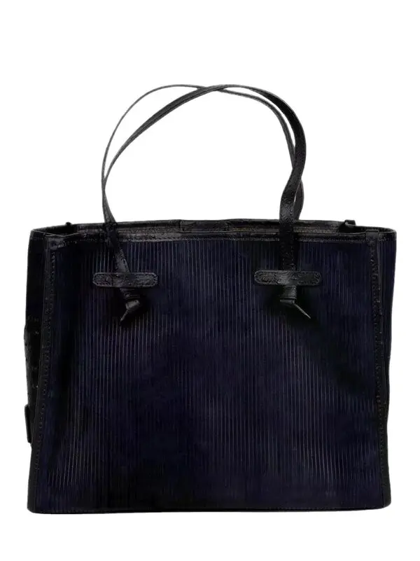 GIANNI CHIARINI Marcella Corduroy-effect Tote Bag - Blue