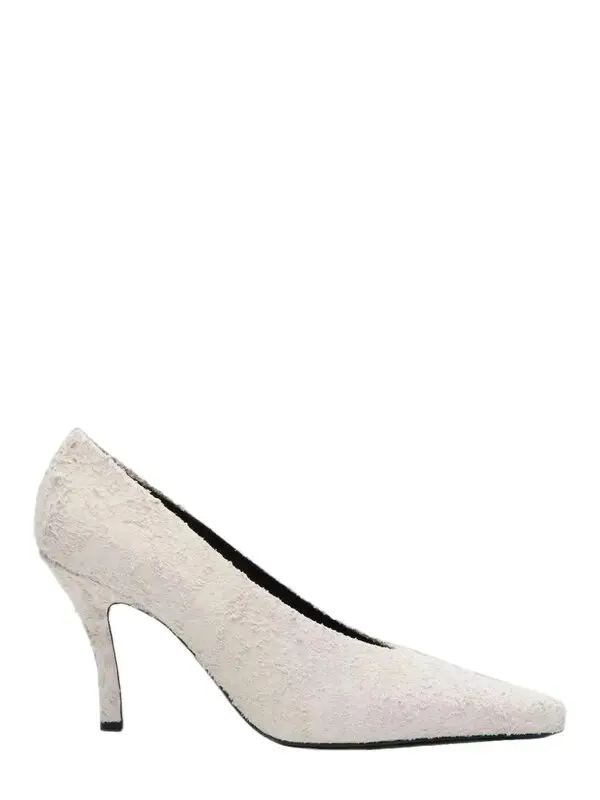 Loulou De Saison Faye Distressed Leather Pumps - Neutrals