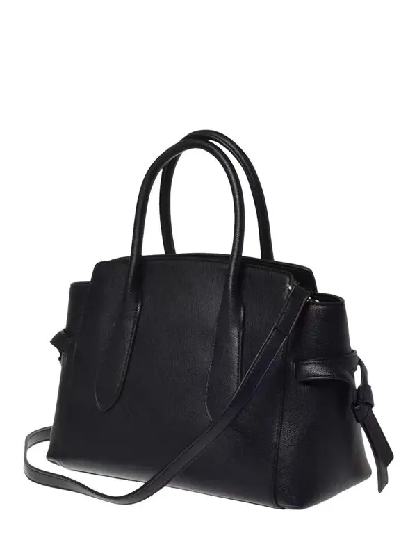 Moschino Logo Plaque Tote Bag - Black